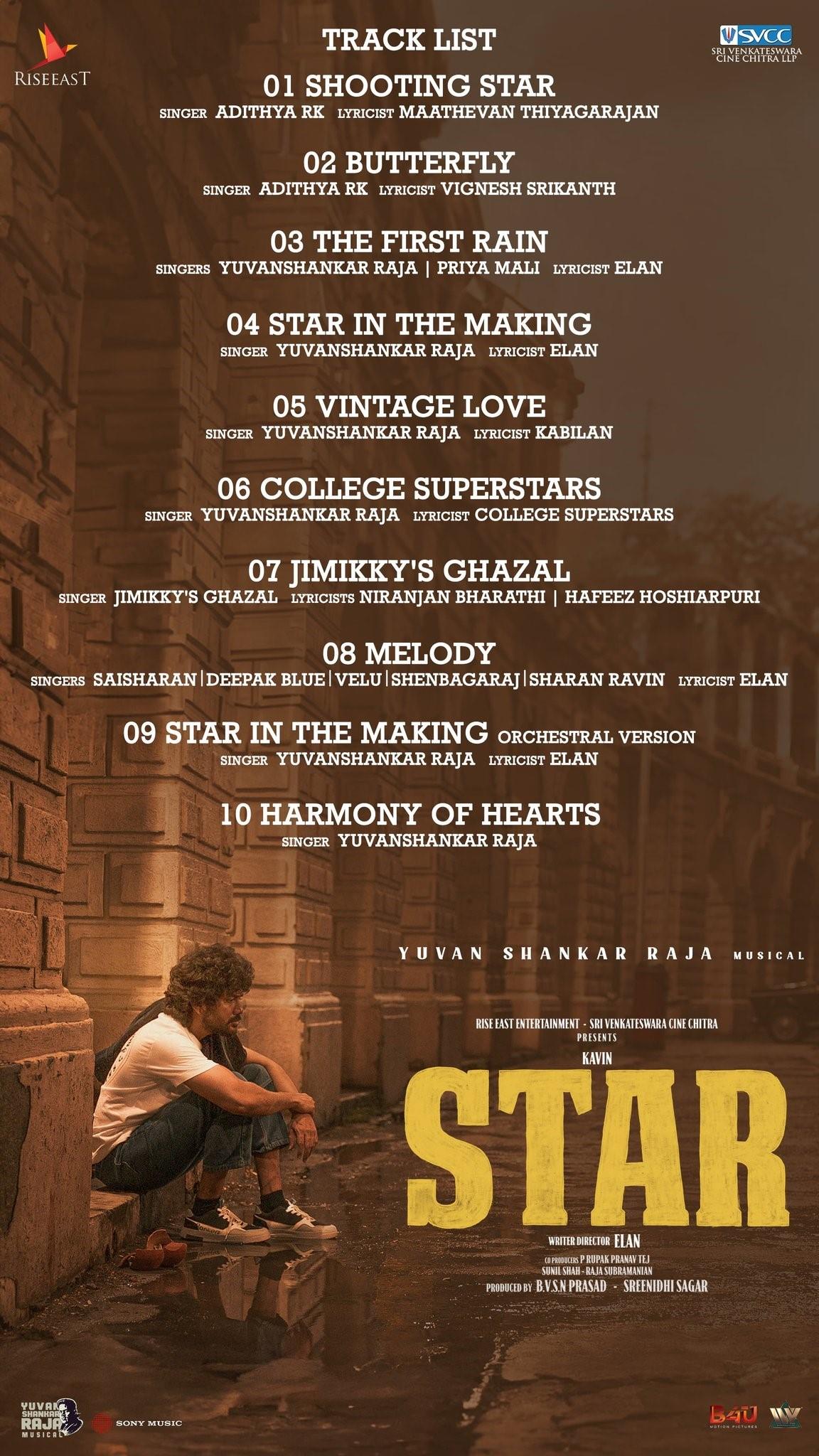 Star: Kavin, Elan's film has 10 songs by Yuvan Shankar Raja Tamil Movie, Music Reviews and News